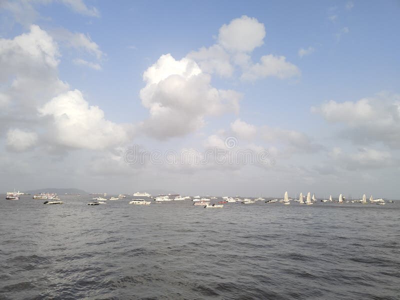 Mumbai Gate sea side view stock photo. Image of mumbai - 272730166