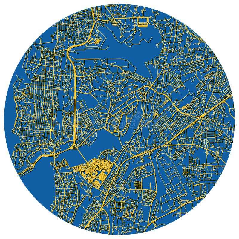 Mumbai India,accurate Street Art Map,city Center Stock Vector ...