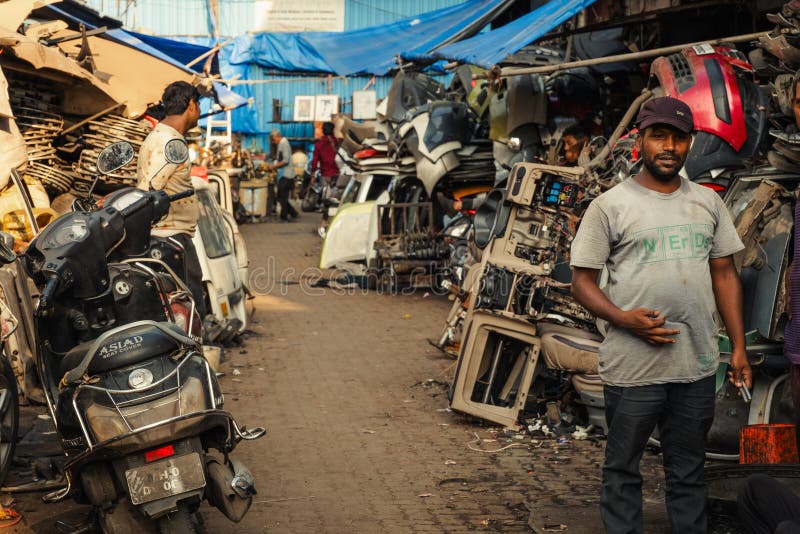 Market Full of People in Mumbai, India. Chor Bazaar Editorial Stock ...