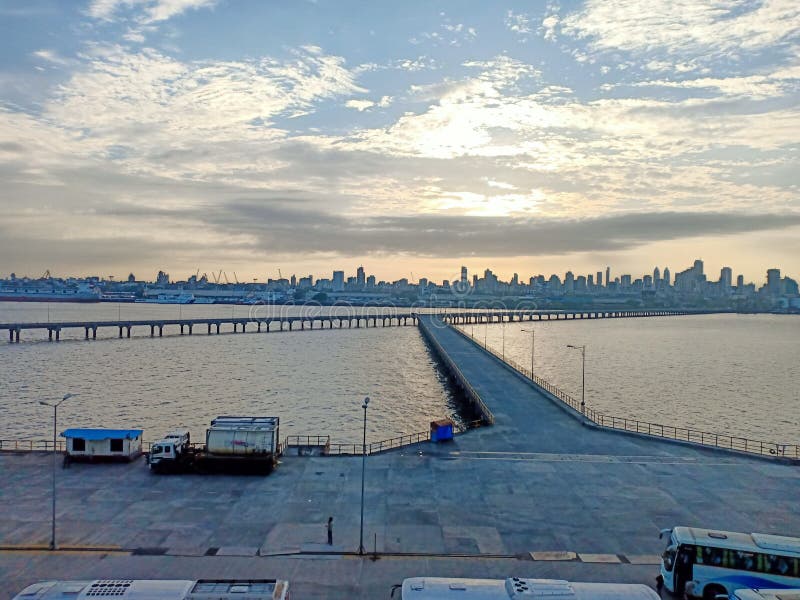 Mumbai Port and city editorial image. Image of mumbai - 188809640