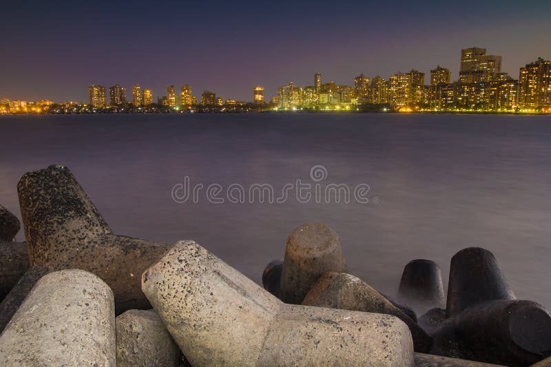 Mumbai Skyline - from Nariman Point Stock Photo - Image of drive ...
