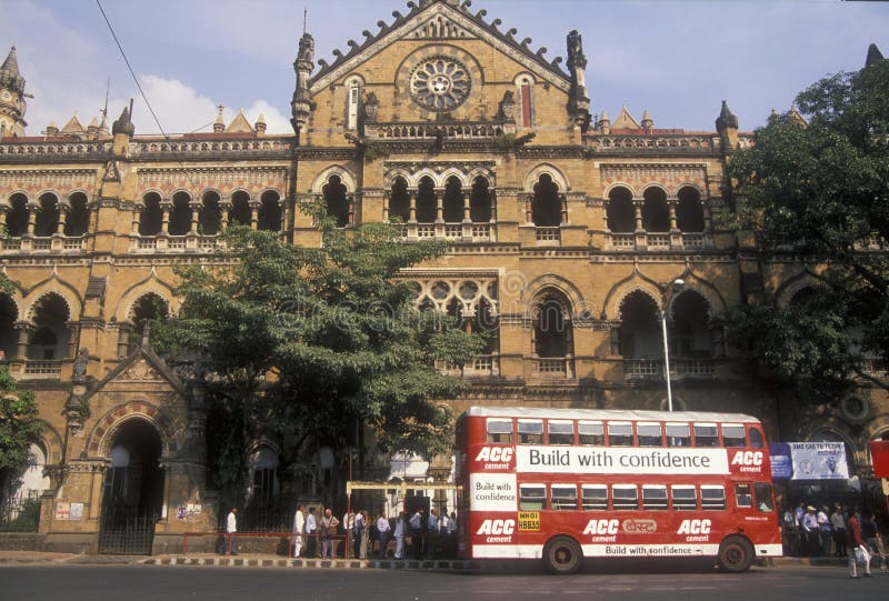 Mumbai Train Station editorial stock photo. Image of india - 3868188