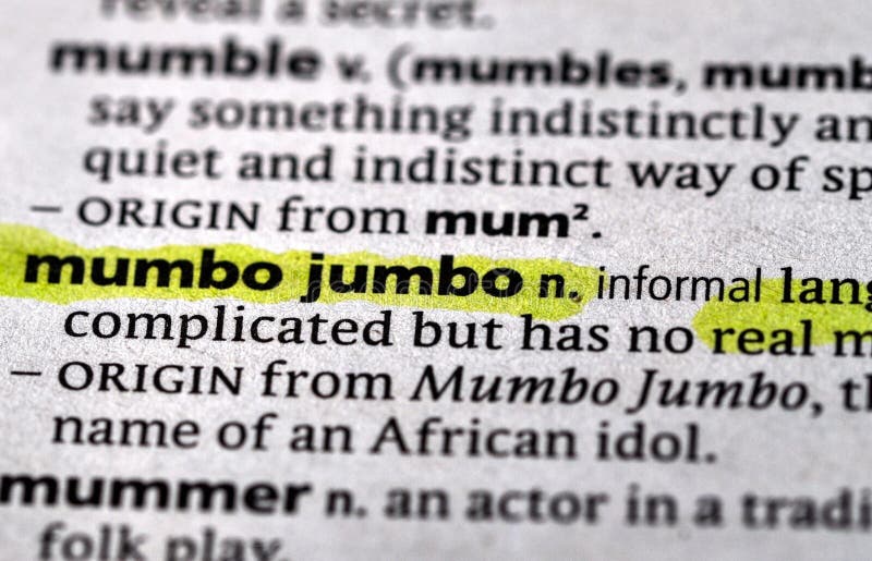 Mumbo jumbo stock image. Image of words, jumbo, meaning - 269842767