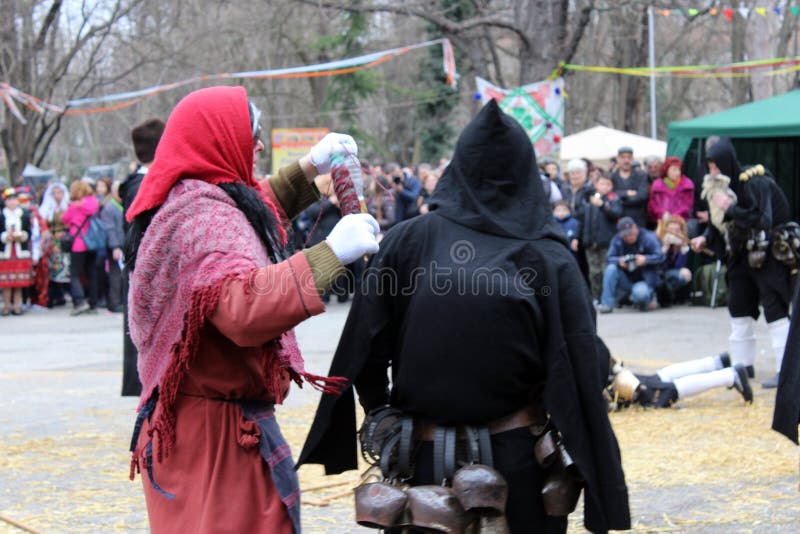 Mummer. in action editorial image. Image of festival - 92148180