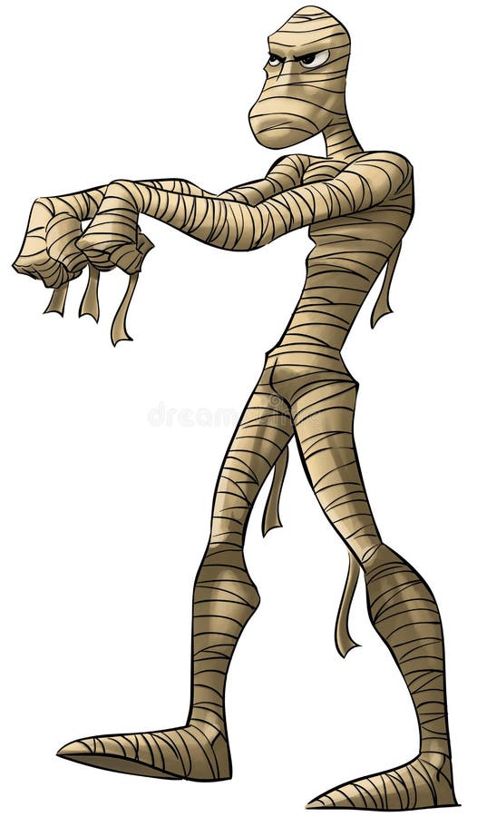 Cartoon mummy stock vector. Illustration of drawing, wrap - 15776323