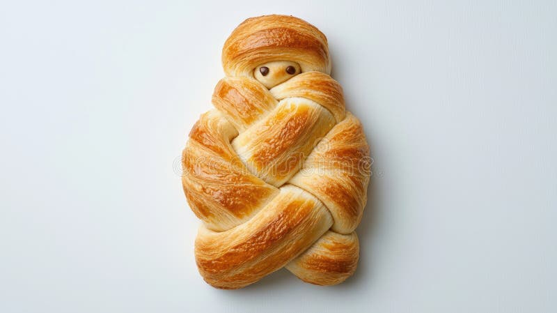Mummy Bread Halloween Pastry Stock Illustration - Illustration of baked ...