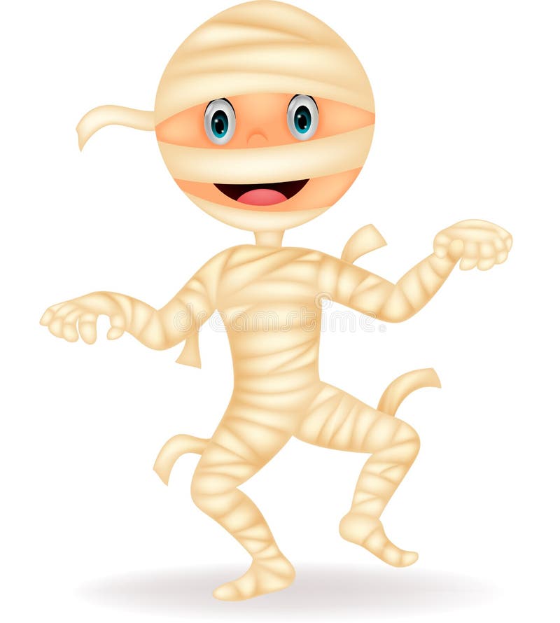 Mummy cartoon walking stock vector. Illustration of dead - 36398844