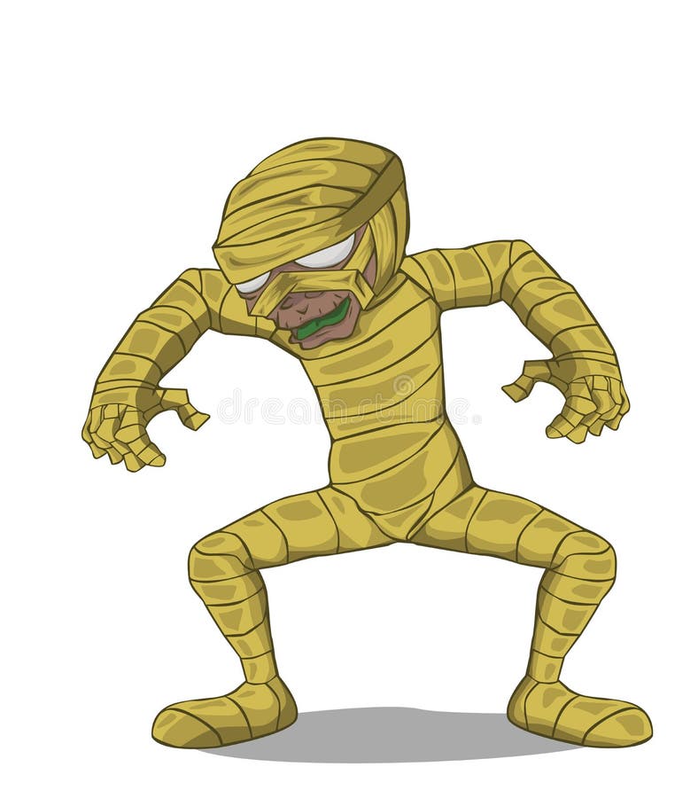 Mummy Character and Illustration. Stock Illustration - Illustration of ...
