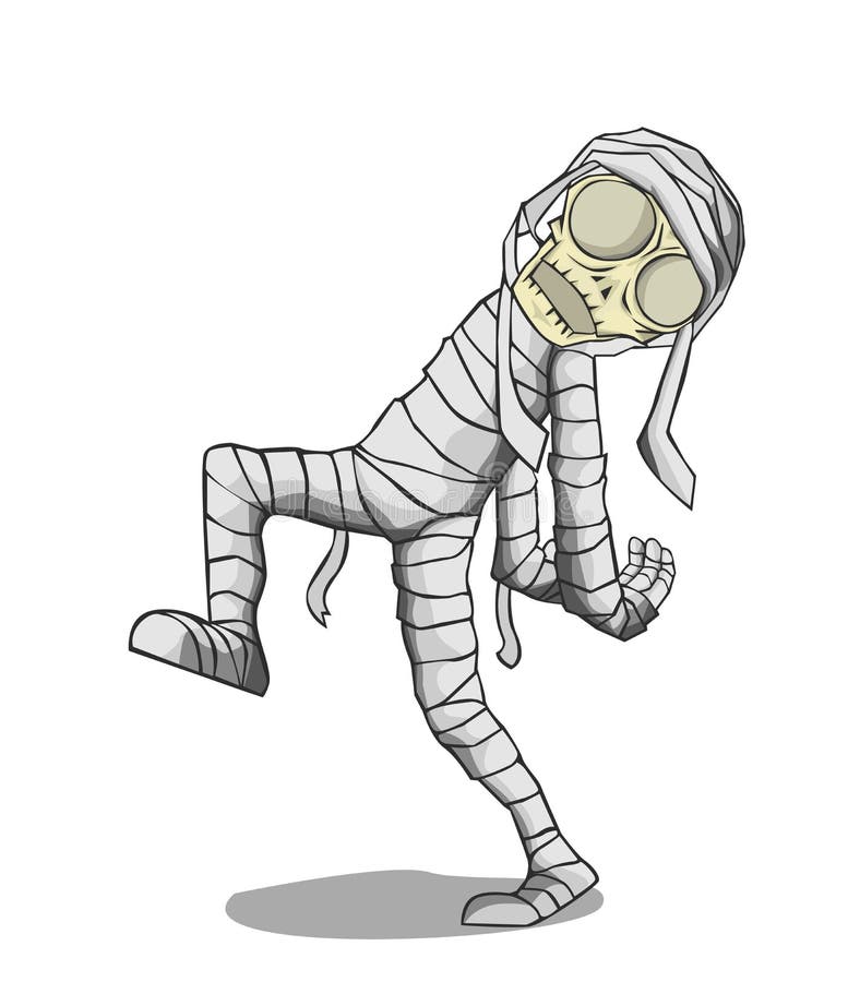 Mummy Character Vector and Illustration. Stock Vector - Illustration of ...