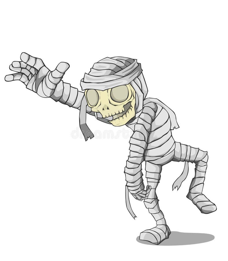 Mummy Character Vector and Illustration. Stock Vector - Illustration of ...
