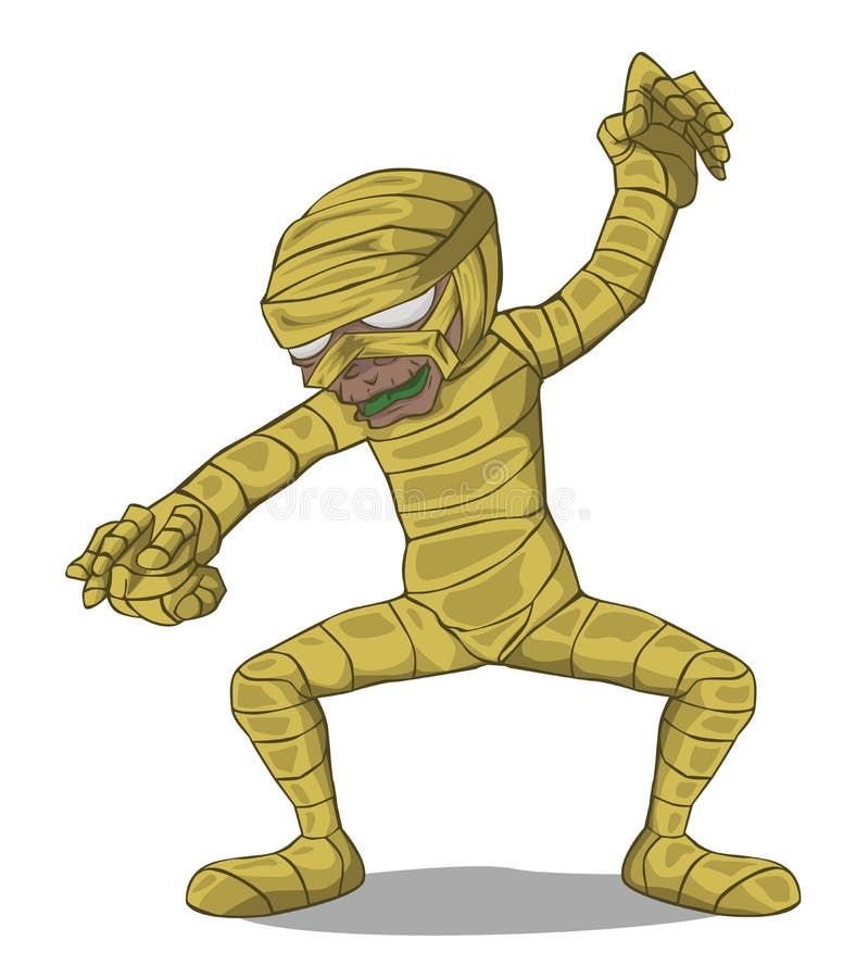 Mummy Character Vector and Illustration. Stock Vector - Illustration of ...