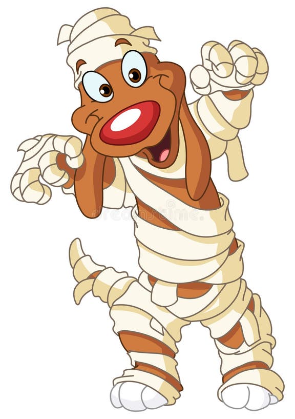 Mummy dog stock vector. Illustration of holiday, cute - 21063006