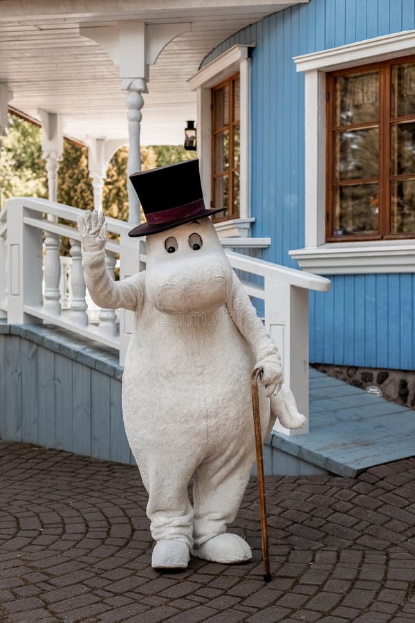 Mummy papa in Naantali. editorial stock photo. Image of carving - 255687823