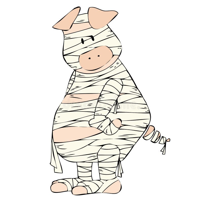 Mummy Pig. stock vector. Illustration of looking, fatty - 16409632