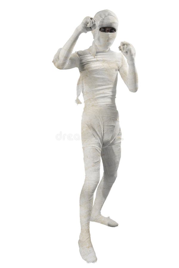 Mummy Standing and Showing Thumb Up Stock Photo - Image of demon ...