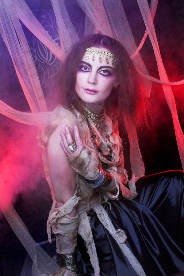 The mummy stock photo. Image of hideous, costume, female - 40581218