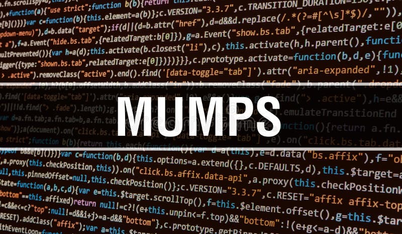 Mumps Concept With Random Parts Of Program Code Mumps With Programming Code Abstract Technology
