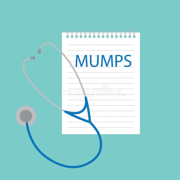 Mumps Disease Written in Notebook Stock Vector - Illustration of doctor ...