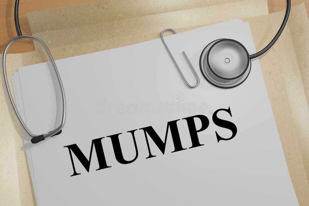 MUMPS - medical concept stock illustration. Illustration of human ...