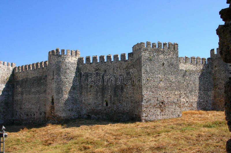 Mumure Castle - Crenellations Stock Image - Image of fort, tower: 4324263