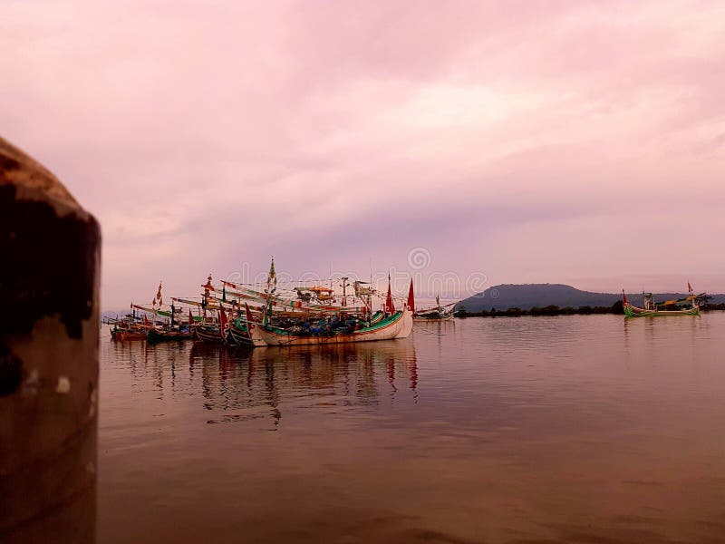 Muncar Bay stock image. Image of ship, vehicle, muncar - 210263687