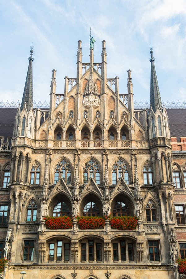 Munchen New Town Hall Marienplatz Stock Image - Image of cityscape ...