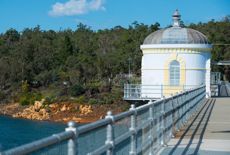 Mundaring Weir Dam stock image. Image of park, reservoir - 43874157