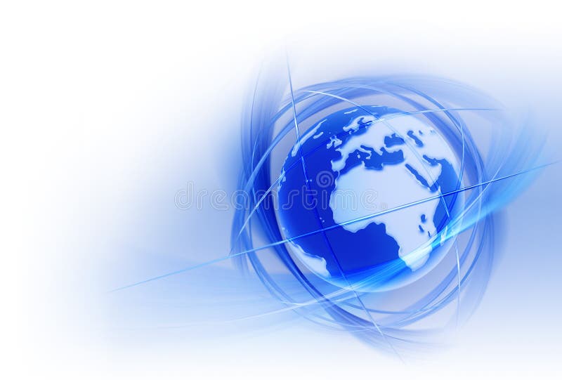 Mundo azul stock de ilustración. Ilustración de ideas - 11482342