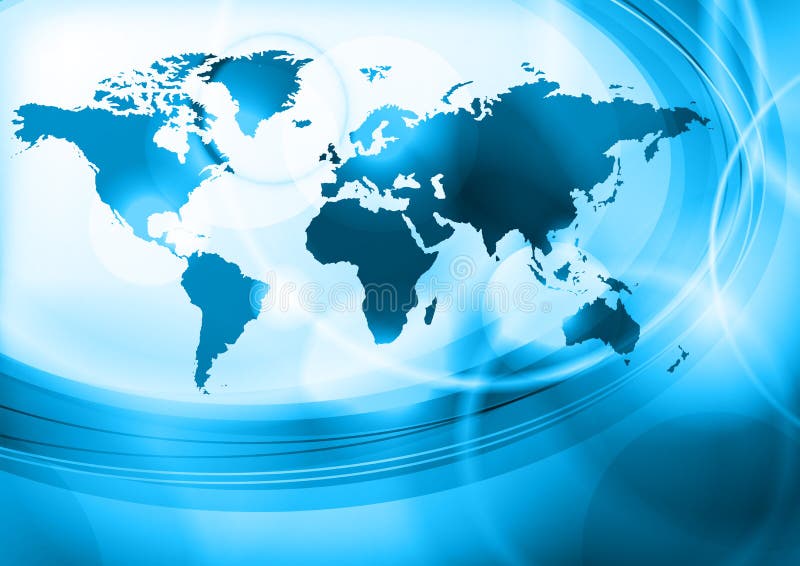Mundo azul ilustración del vector. Ilustración de brillante - 19307746