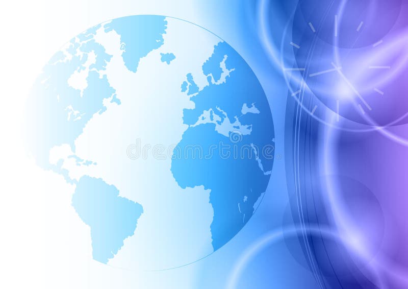 Mundo azul ilustración del vector. Ilustración de brillante - 19307746