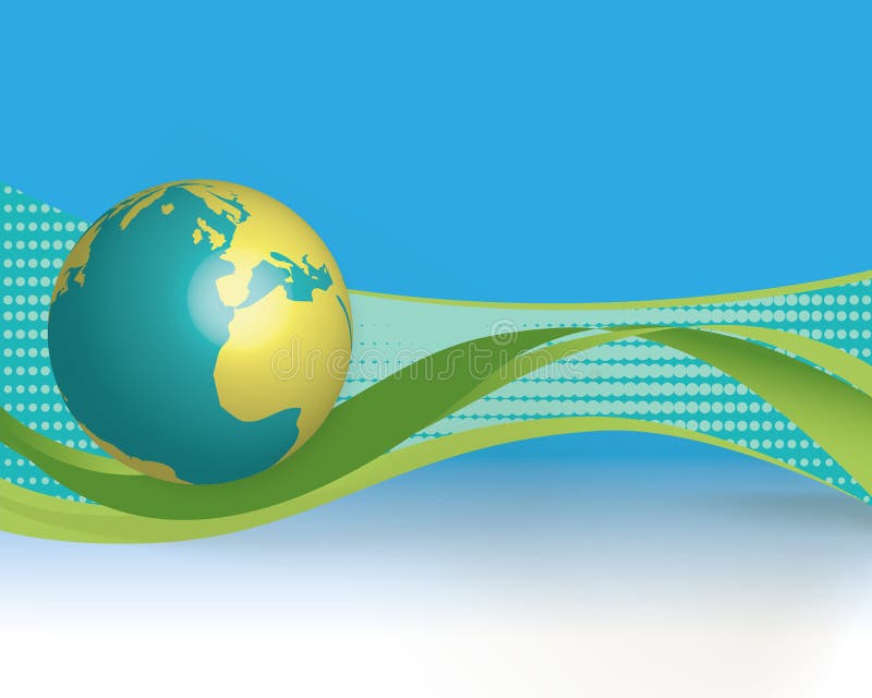Mundo azul stock de ilustración. Ilustración de flecha - 31151525