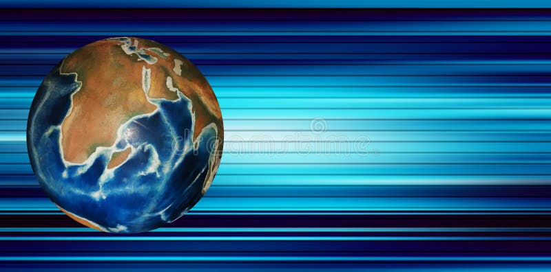 Mundo azul stock de ilustración. Ilustración de horizontal - 9771635