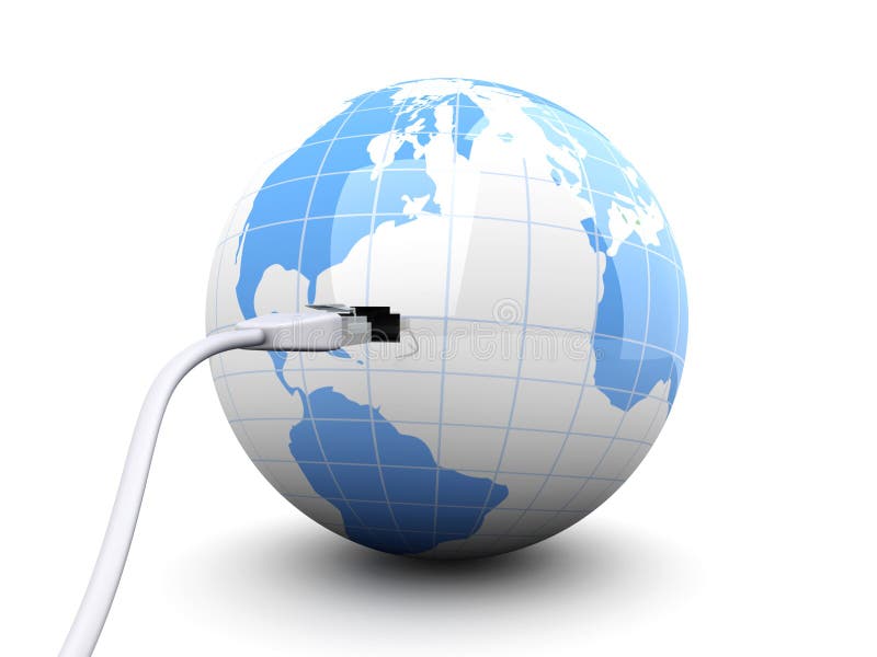 Mundo conectado stock de ilustración. Ilustración de planeta - 14822851