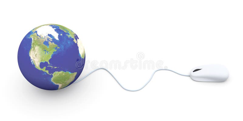 Mundo conectado stock de ilustración. Ilustración de cable - 18290476