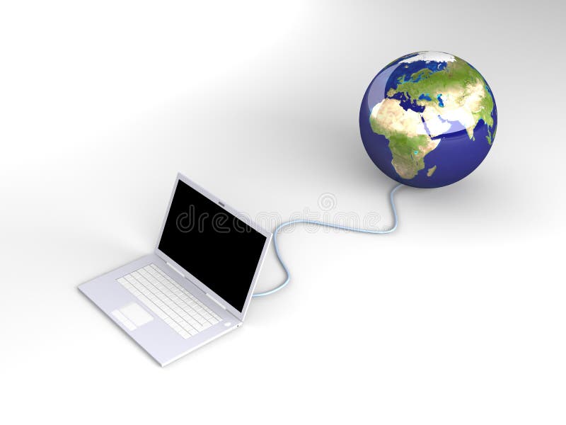 Mundo conectado ilustração stock. Ilustração de jaque - 19826669