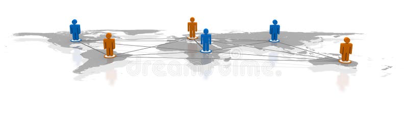 Mundo conectado ilustração stock. Ilustração de conectado - 24193894