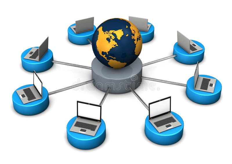 Mundo conectado ilustração stock. Ilustração de ethernet - 27722740