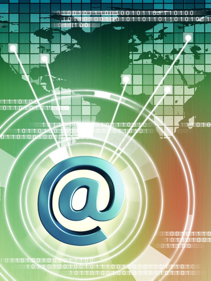 Mundo conectado stock de ilustración. Ilustración de datos - 6804366