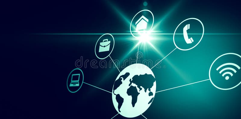 Conectado ao mundo ilustração stock. Ilustração de download - 28945590