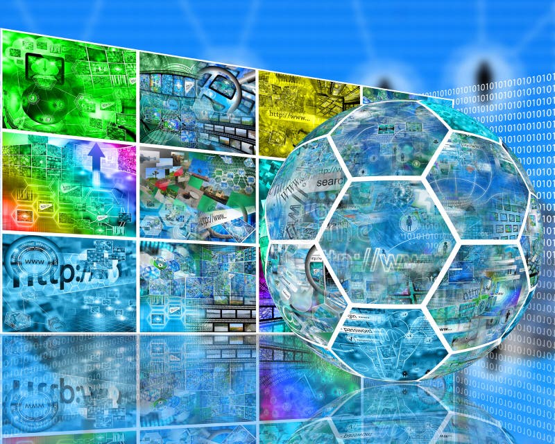 Internet del mundo stock de ilustración. Ilustración de global - 62927467