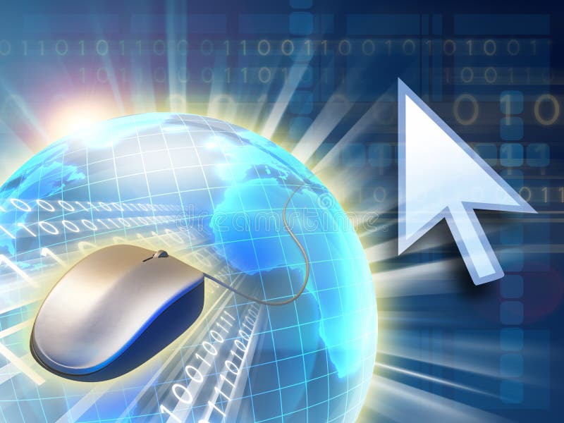 Mundo del Internet stock de ilustración. Ilustración de tierra - 9133211