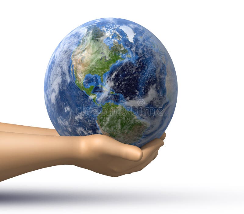El Mundo En Las Manos (vector) Ilustración del Vector - Ilustración de ...
