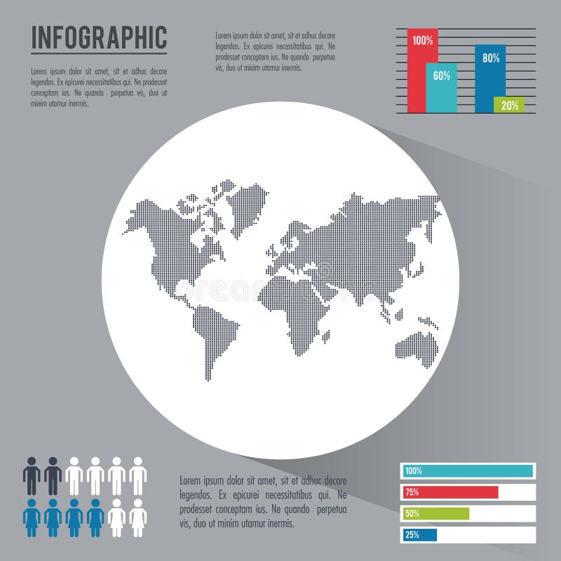 Mundo Entero De Infographic Ilustración del Vector - Ilustración de ...