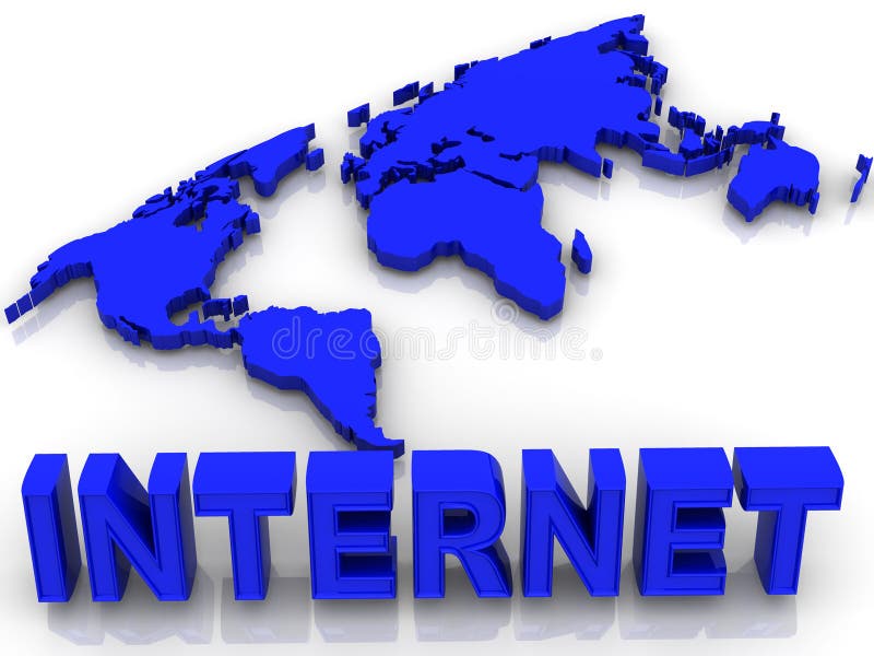 Internet del mundo stock de ilustración. Ilustración de global - 62927467