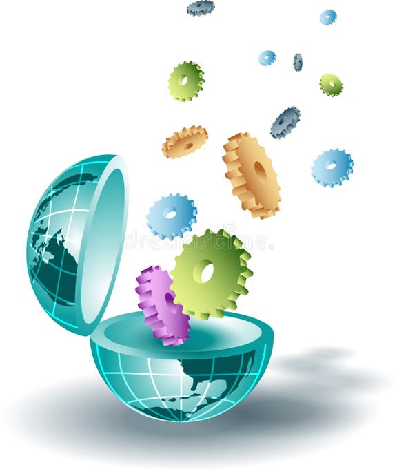 Mundo industrial ilustración del vector. Ilustración de tierra - 13226738