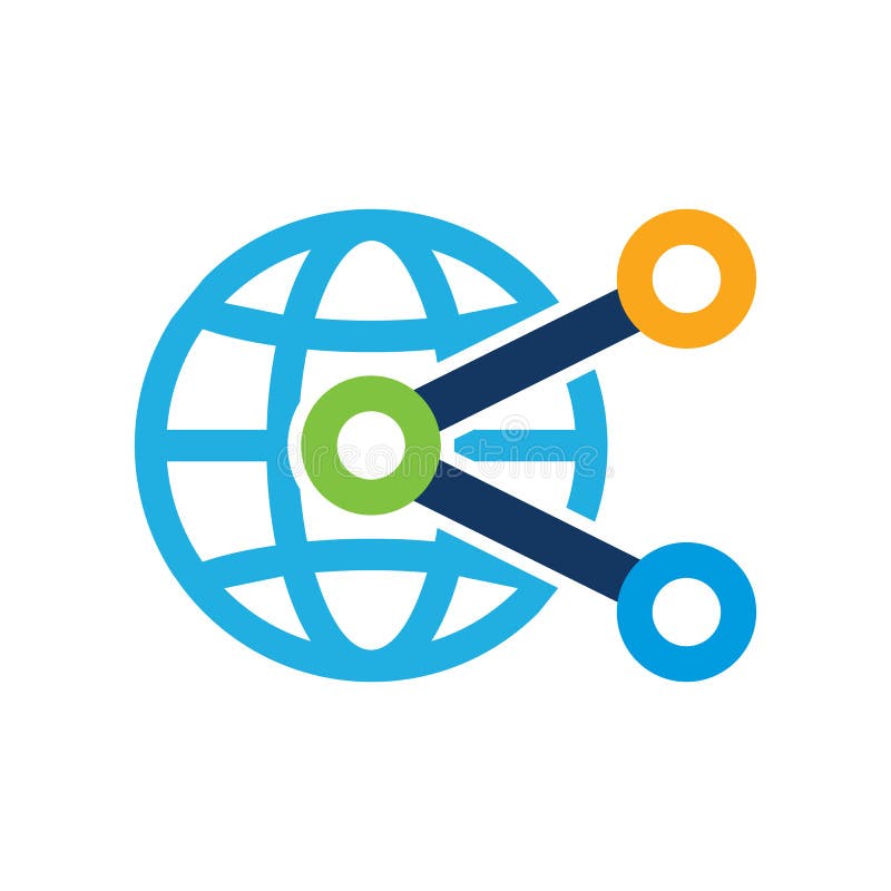 Mundo Logo Icon Design De La Parte Ilustración del Vector - Ilustración ...