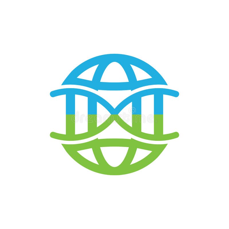 Mundo Logo Icon Design Do ADN Ilustração do Vetor - Ilustração de ...