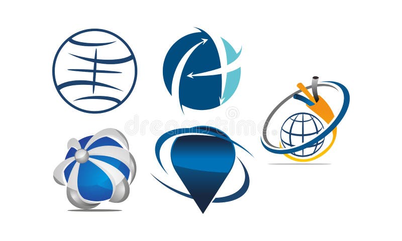 Mundo Logo Template ilustración del vector. Ilustración de cable ...