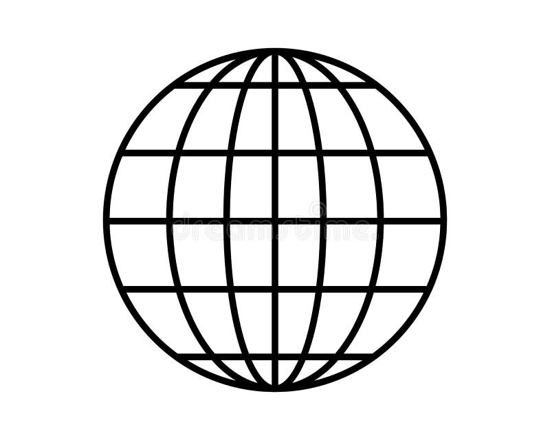 Mundo Logo Template Del Alambre Ilustración del Vector - Ilustración de ...