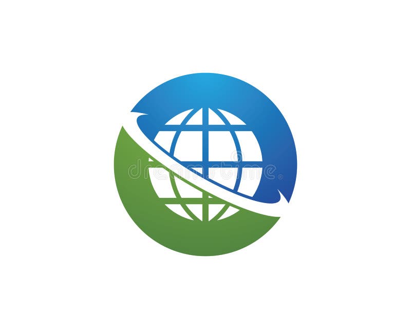 Mundo Logo Template Del Alambre Ilustración del Vector - Ilustración de ...